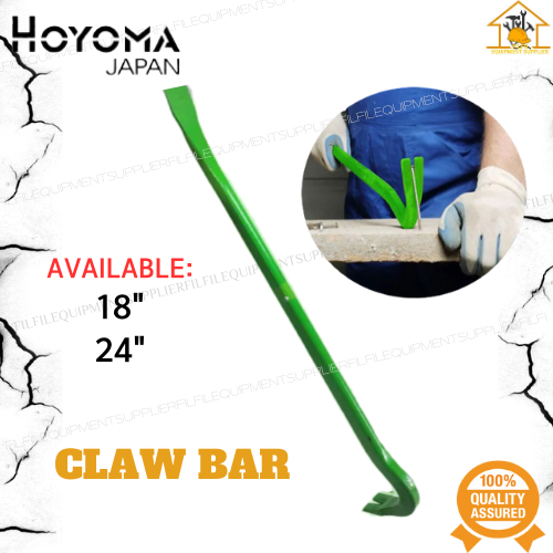 HOYOMA JAPAN Claw Bar Nail Remover Bar Crowbar Bareta SUPER HEAVY DUTY ...