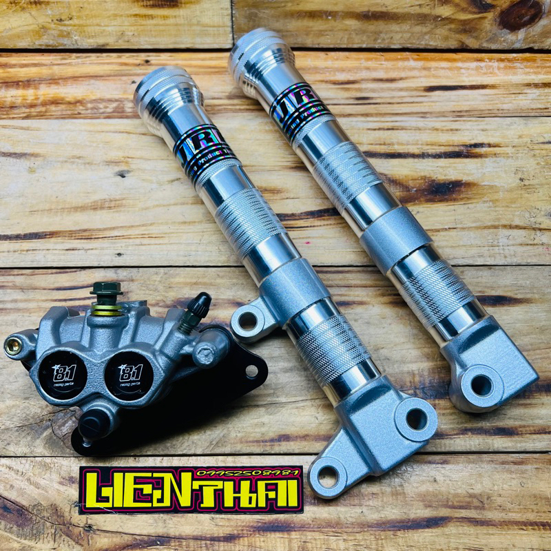 Ligthen front shock V3 outer tube w/ 8.1 Caliper and Earls - Mioi 125 ...
