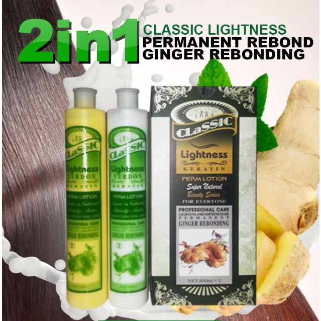 (BELLE) Classic Ginger Lightness Hair Rebonding Set 2in1 800ml | Shopee ...