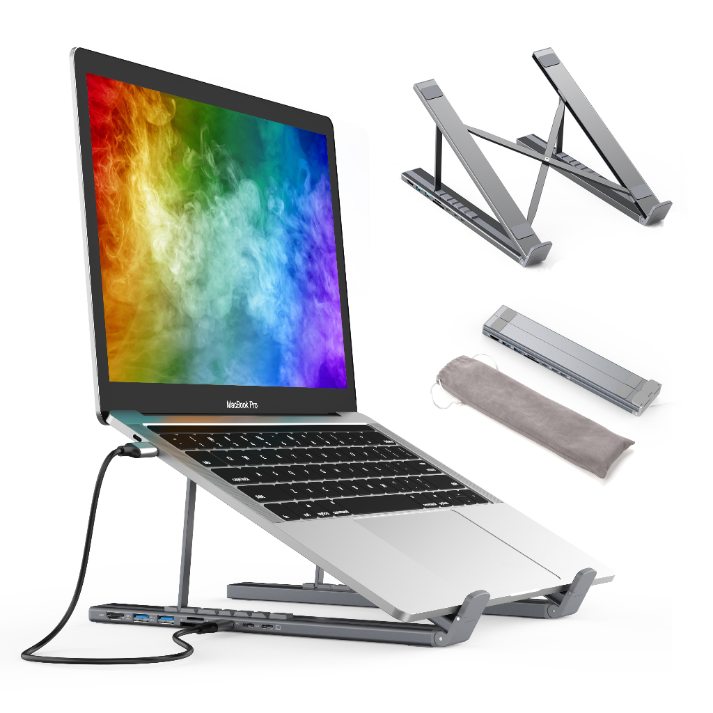 CHOETECH 7-in-1 Laptop HUB USB 3.0 4K 60Hz HDMI Type-C Adapter TF SD ...
