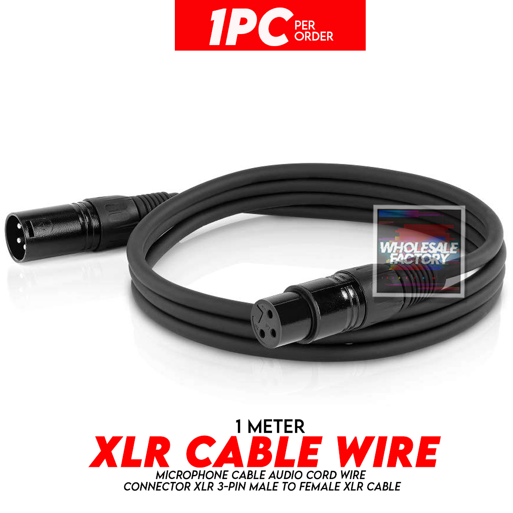 XLR Cable Wire 1 Meter Authentic DMX Cable For Par Lights Stage Lights ...