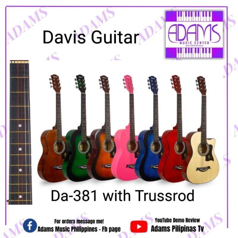 DA381c Davis Acoustic Guitar with trussrod | Shopee Philippines