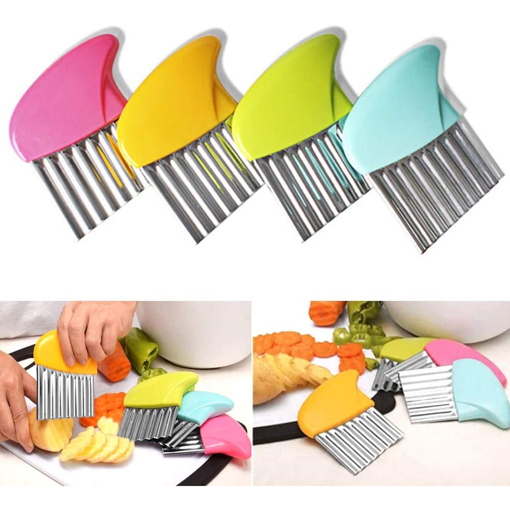Hoshi Baby Stainless Steel Vegetable Fruit Crinkle Cutter Chopper ...