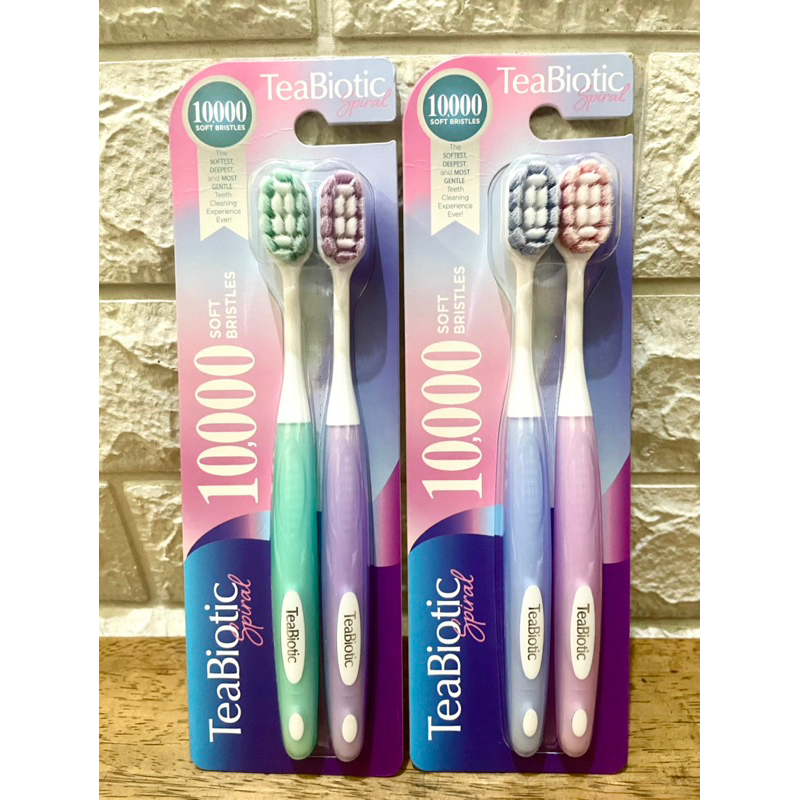 TeaBiotic Spiral Toothbrush(10000 Soft Bristles) | Shopee Philippines