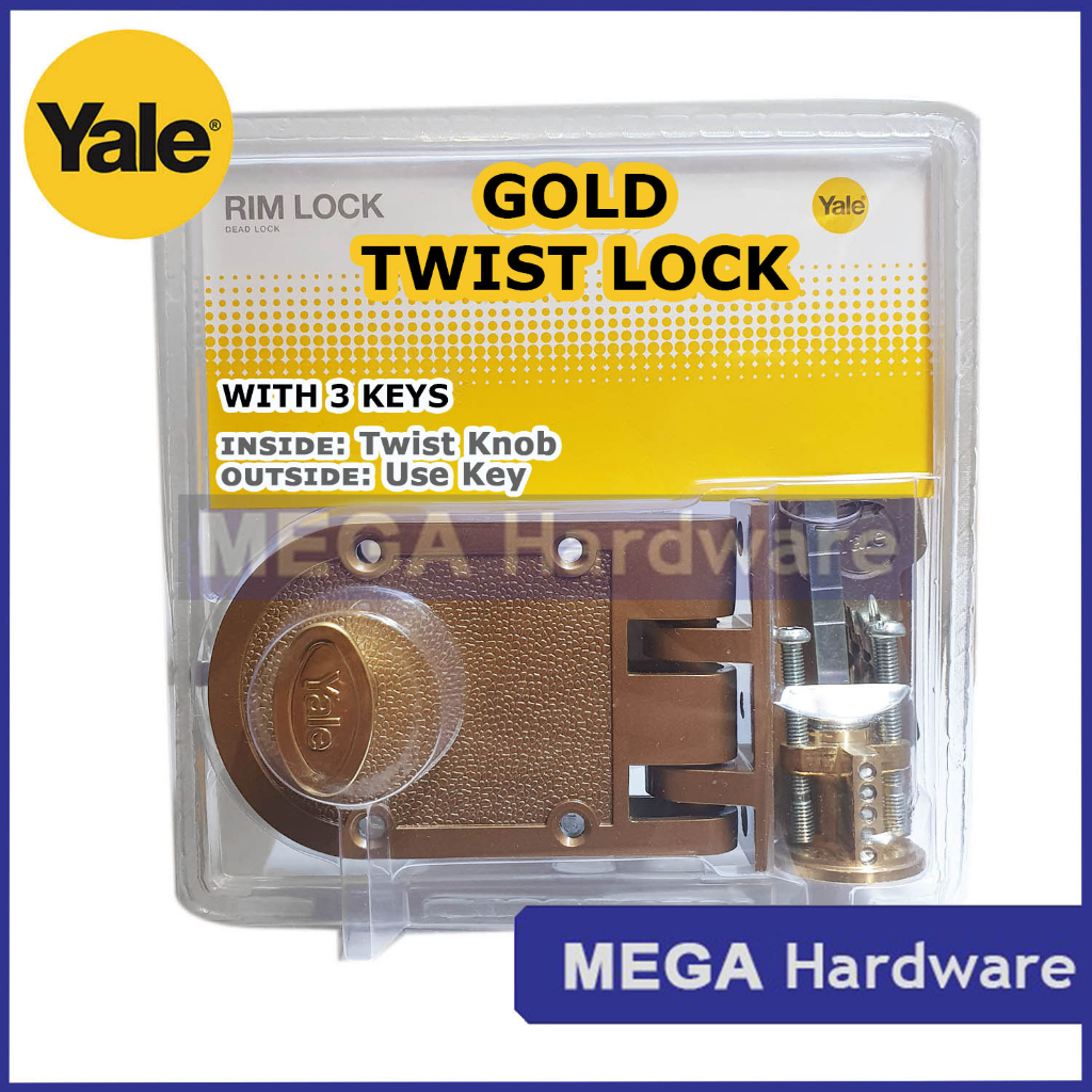 MAXILOCK Sliding Door Lock / Rim Lock - Single or Double (deadlock ...