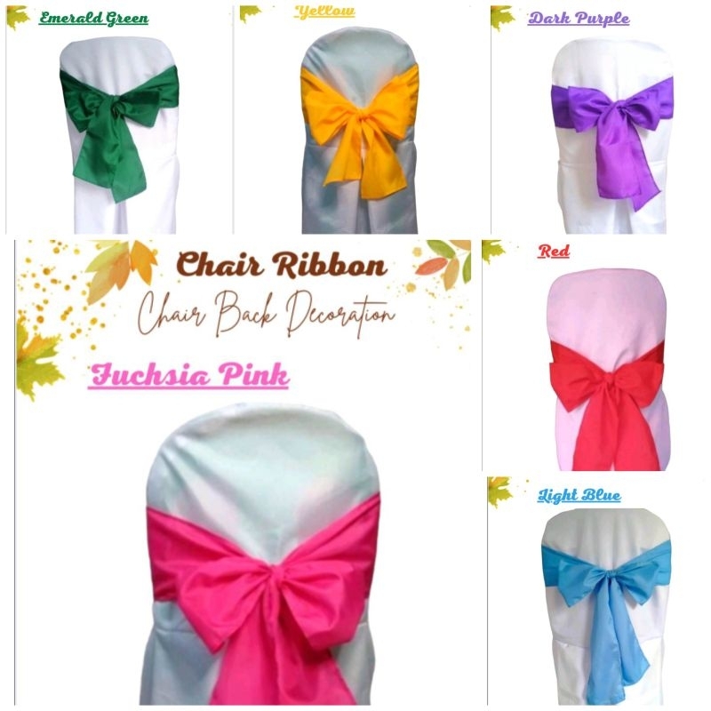Chair Cover /Ribbon for mono block chair Ribbon different VARIOUS ...