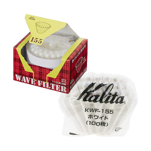 Kalita Coffee Filter Wave Series White 155/185 50pcs/100pcs | Shopee Philippines