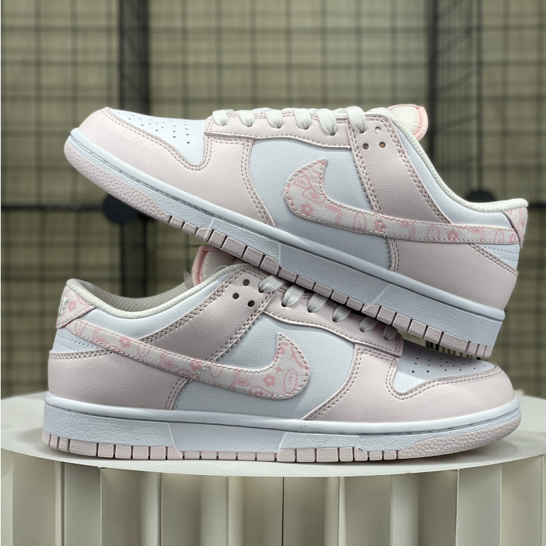 Nike Dunk Low "Pink Paisley" Unisex Skate Shoes Casual Sneakers Shoes ...