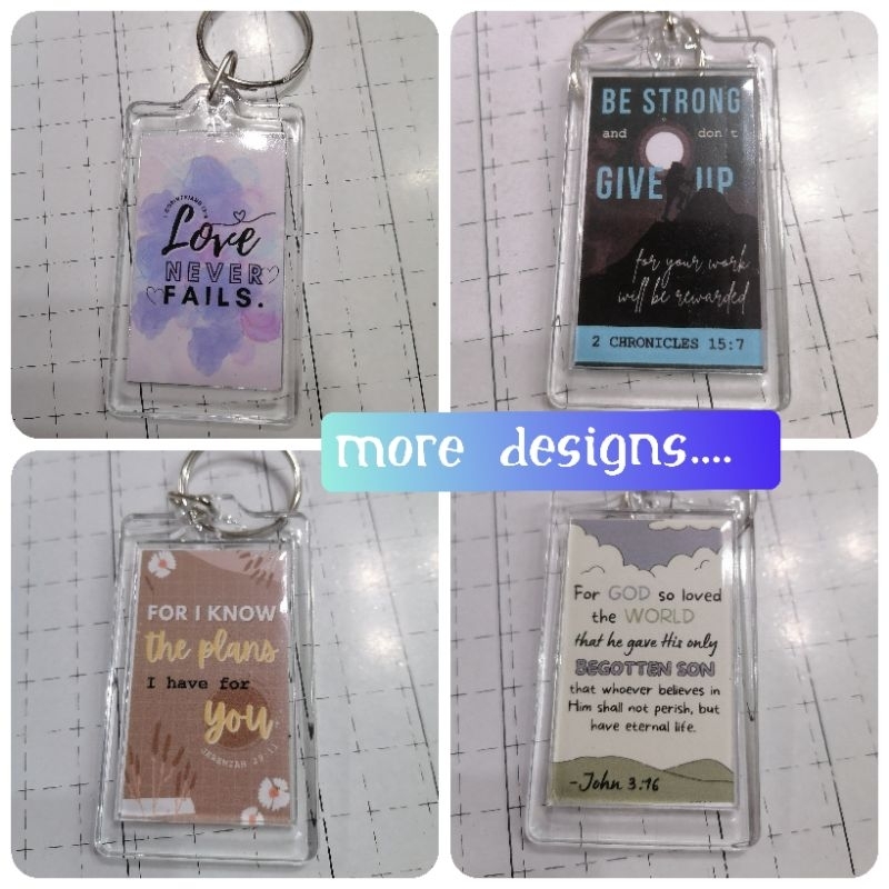 BIBLE VERSE KEYCHAIN , Batch #2 Design | Individually Wrap. || Ref ...