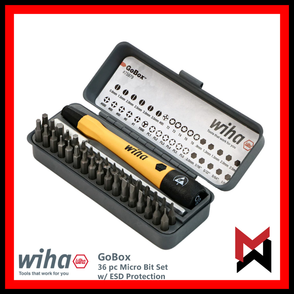 Wiha - GoBox - 36 pc Precision Micro Bit Kit Set | Shopee Philippines
