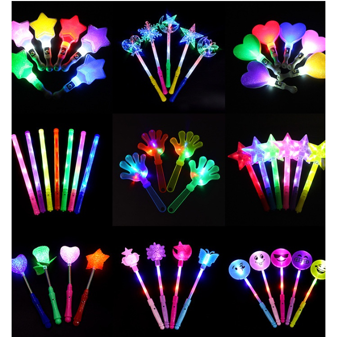 Hot Sale Glowing Magic Wand Children's Glowing Toys Colorful Star and ...