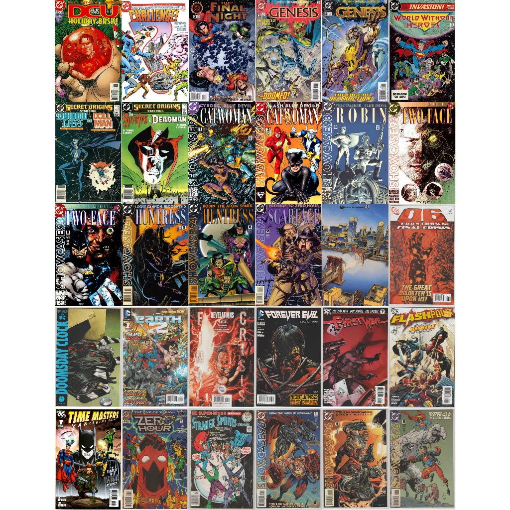 10 DC multi-hero for P1250 (1985-up) Genesis, Secret Origins, Showcase ...