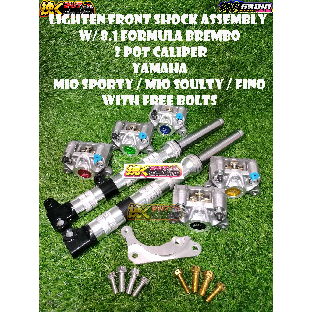 YAMAHA MIO SPORTY LIGHTEN FRONT SHOCK ASSEMBLY V2 WITH 8.1 FORMULA 2POT ...