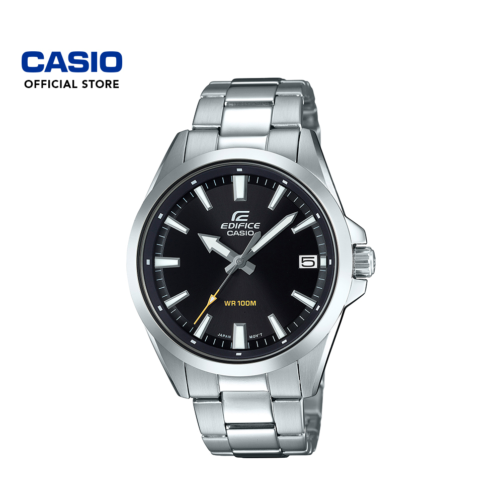 Casio Edifice (EFV-100D-1AVUDF) Silver Stainless Steel Strap 100 Meter ...