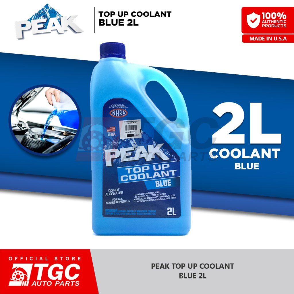 Peak Long Life Coolant Ready to use Antifreeze Blue 2L | Shopee Philippines