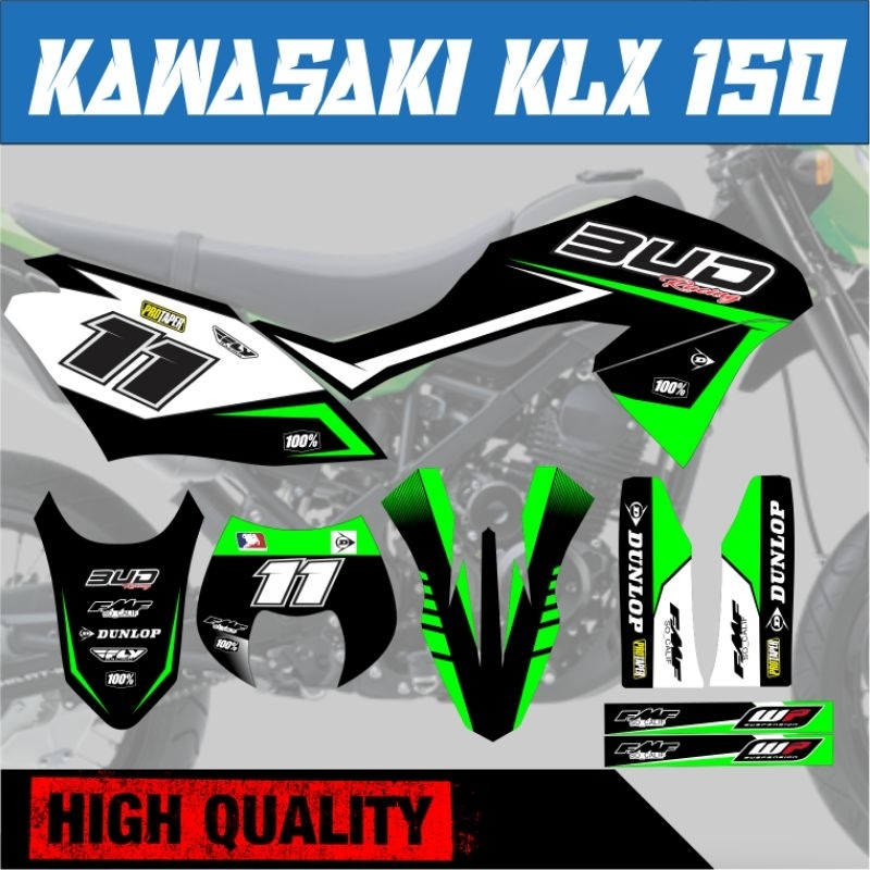 Kawasaki klx 150 full body decals, Laminated | Shopee Philippines