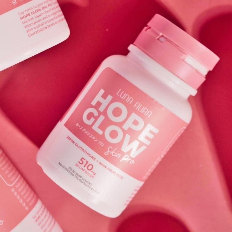 Luna Aura HOPE GLOW SKIN PRO Japan Glutathione + Skin Probiotic 30 ...