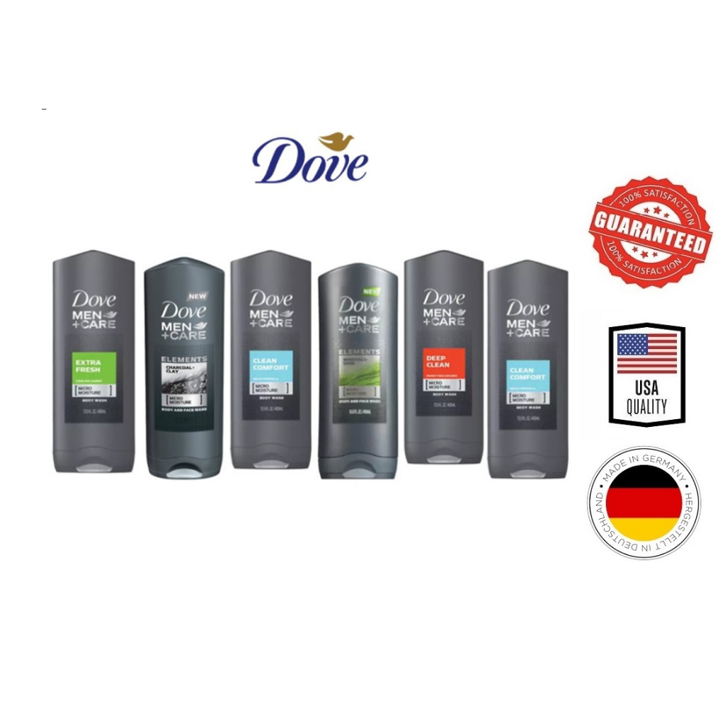 DOVE Men+Care 2in1 Face & Body Wash 88mL / 400mL | Shopee Philippines