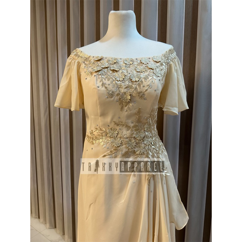 Ninang Gown / Mother Gown Myline 2 | Shopee Philippines