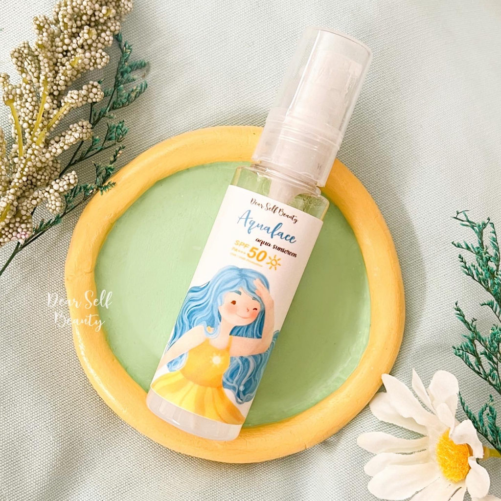 Dear Self Beauty Aquaface Sunscreen SPF50 (50 ml & 100 ml) | Shopee ...