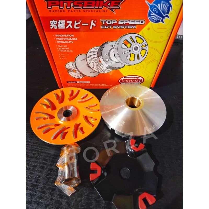 PITSBIKE CVT BEAT fi PULLEY SET RACING Nano Tech 13.5 105mm PulleySet ...