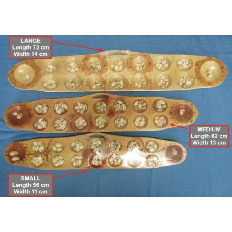 Sungka Game Board with Free Cowrie Shells, Sungkaan Wooden Board ...
