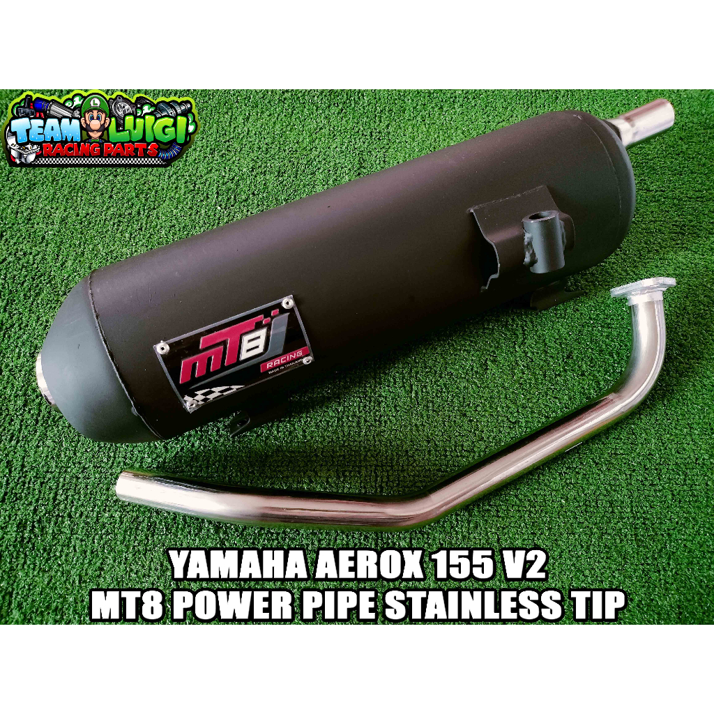 MT8 POWER PIPE FOR YAMAHA AEROX 155 V2 STAINLESS TIP | Shopee Philippines