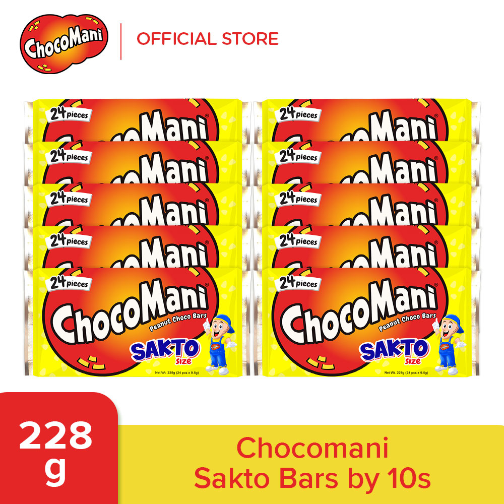 Chocomani Sakto Bars 228g x10 | Shopee Philippines