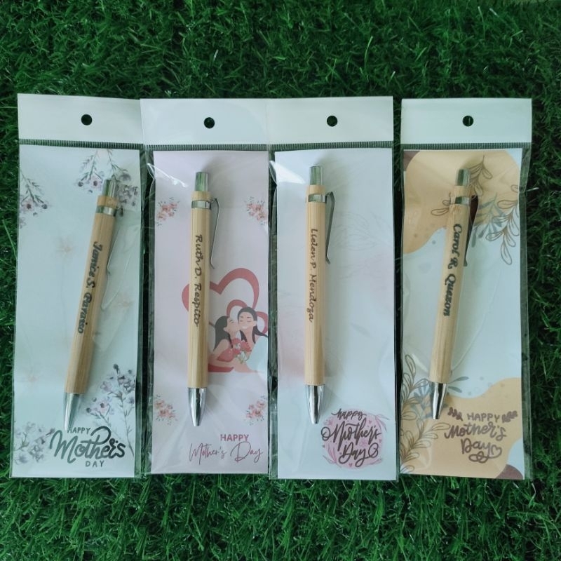 Personalized Bamboo Ballpen Engraved Wedding Birthday Christmas ...