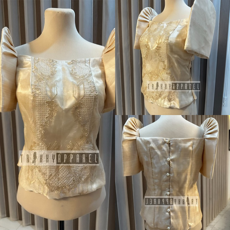 Filipiniana Top Embroidered Mary | Shopee Philippines