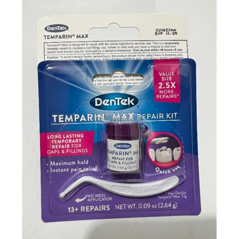 Dentek Temparin Max Repair Kit (1pc) | Shopee Philippines
