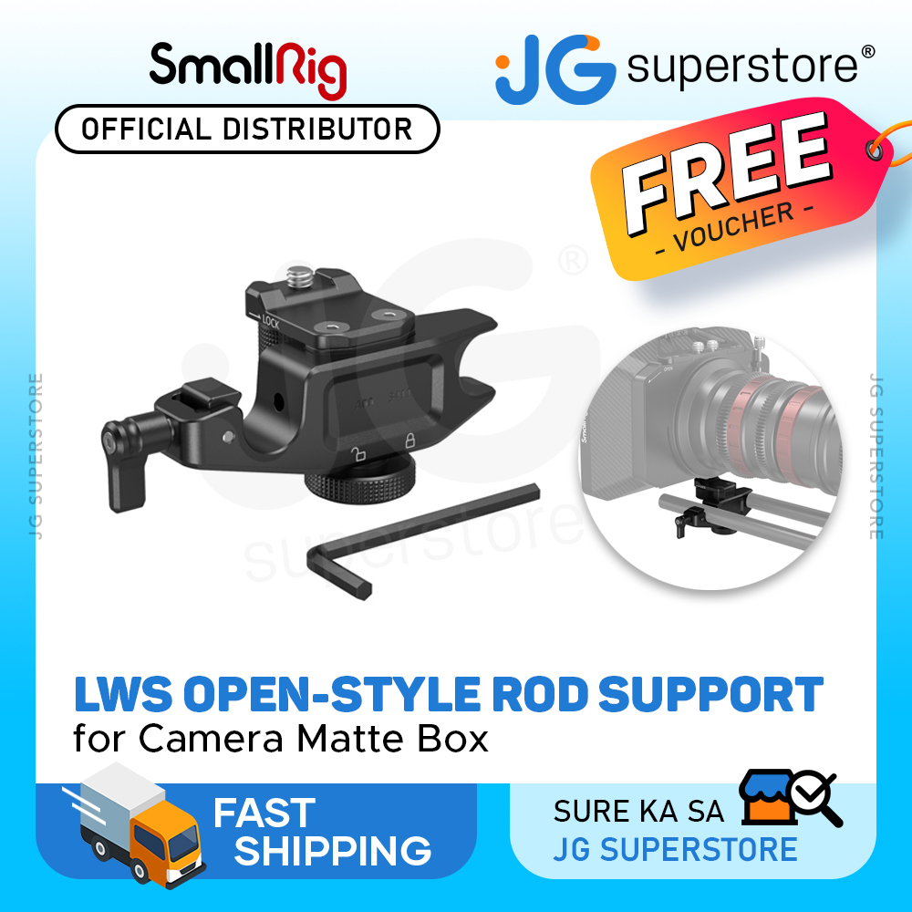 SmallRig 15mm LWS Open-Style Rod Support w/ QR Quick Release Port Rods ...