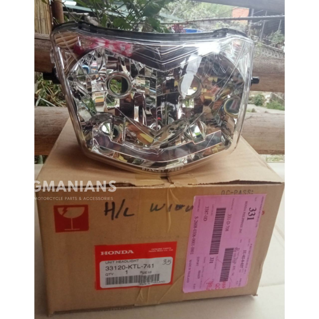 ORIGINAL Headlight Unit WAVE 100 33120-KTL-741 | Shopee Philippines