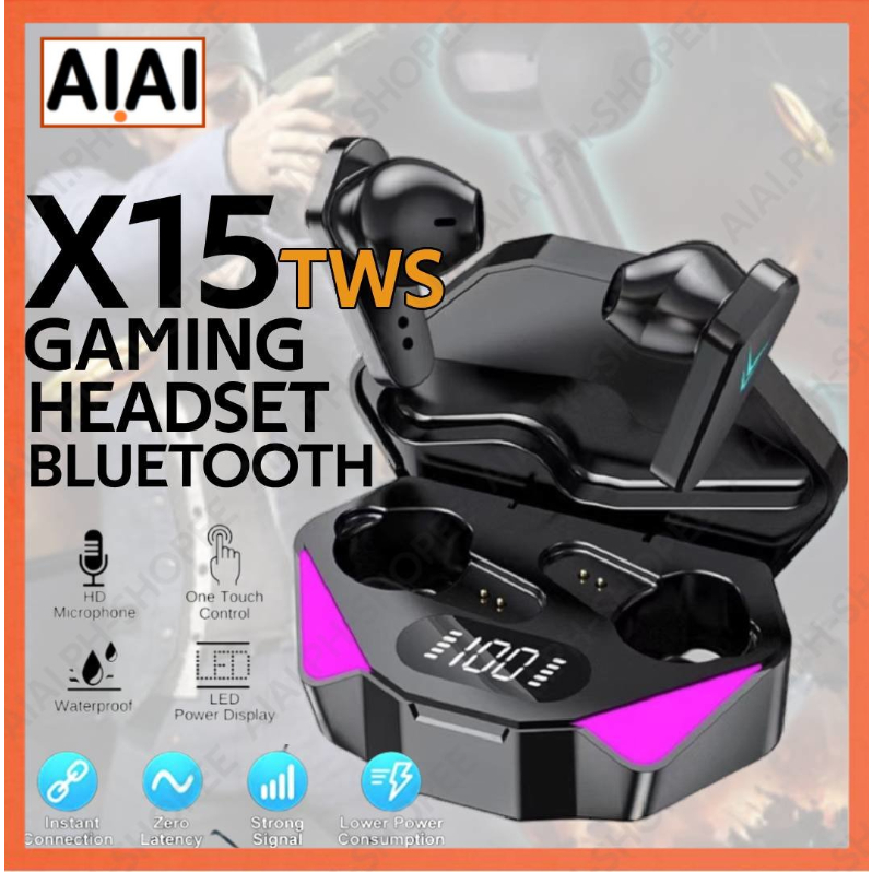 X15 Gaming Earphone Freedom Wire Bluetooth Headphone Embrace True ...