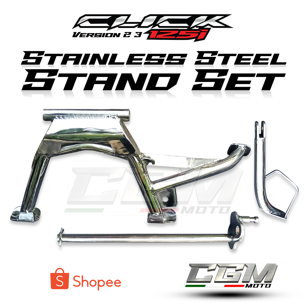 ⭐️HONDA CLICK 125i/150i V2&V3 CENTER & SIDE STAND SET W/EHE 304 PURE ...