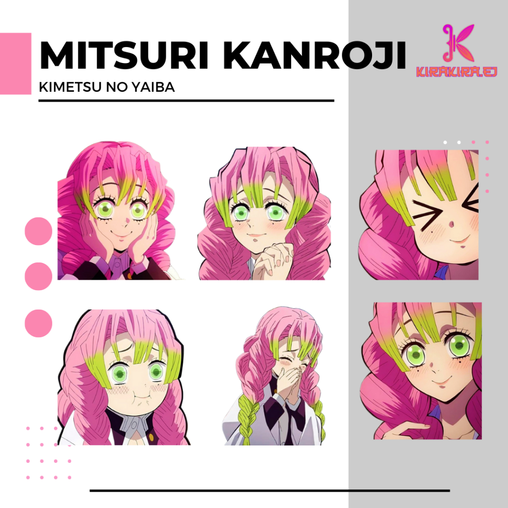 STICKER Mitsuri Kanroji Sticker Demon Slayer Kimetsu No Yaiba Water ...
