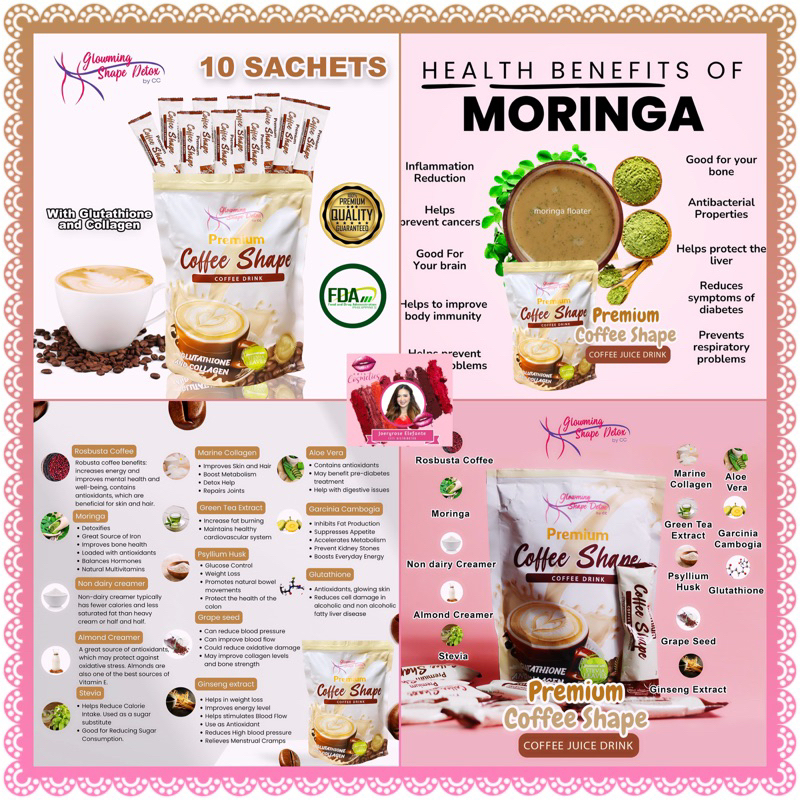 PREMIUM COFFEE GLowming Shape Drink by CRIS COSMETICS (COD & ONHAND ...