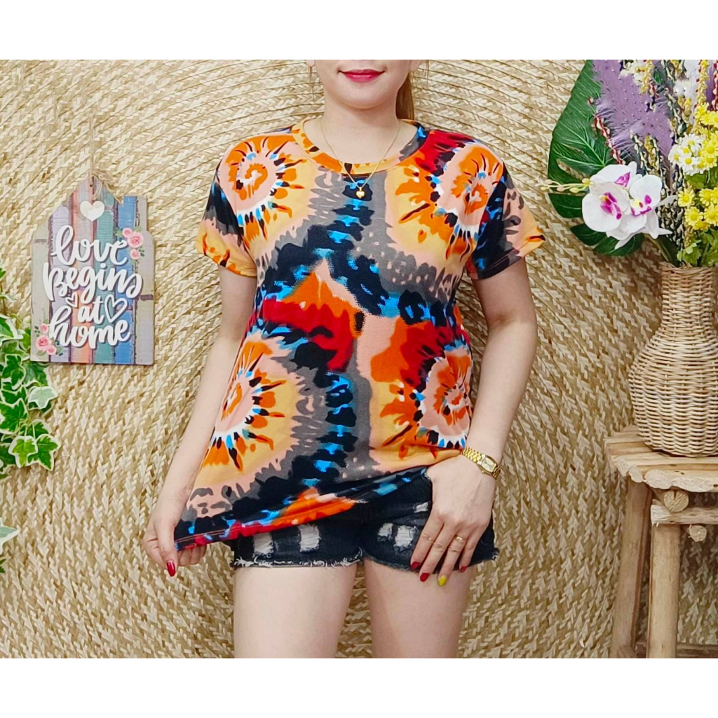UNISEX TIE DYE T-SHIRT FREE SIZE FIT UP XL | Shopee Philippines