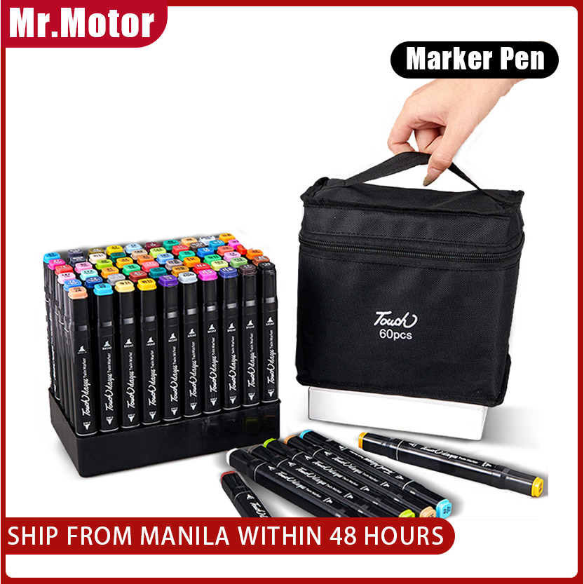 30/60/80 Colors Alcohol Marker Art Marker Highlighter Pen Set Color ...