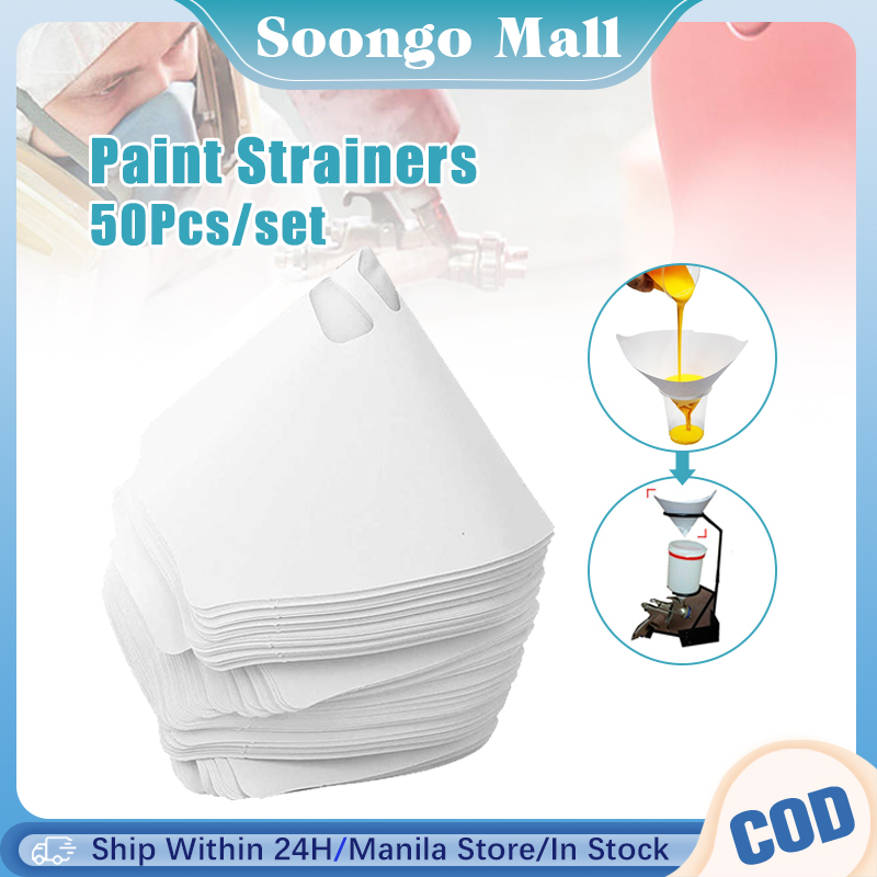 50PCS Disposable Paint Filter Paper 100 Mesh Paint Filter Mesh Fine ...
