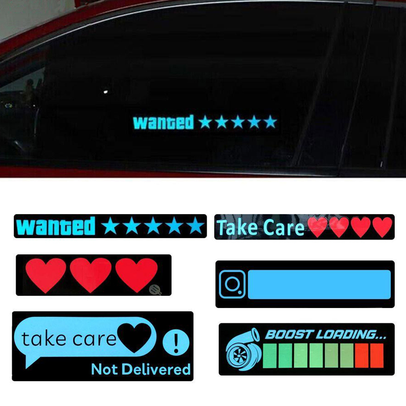LED Car Sticker Auto/Moto Decoration Sticker Car Window Car Decals ...