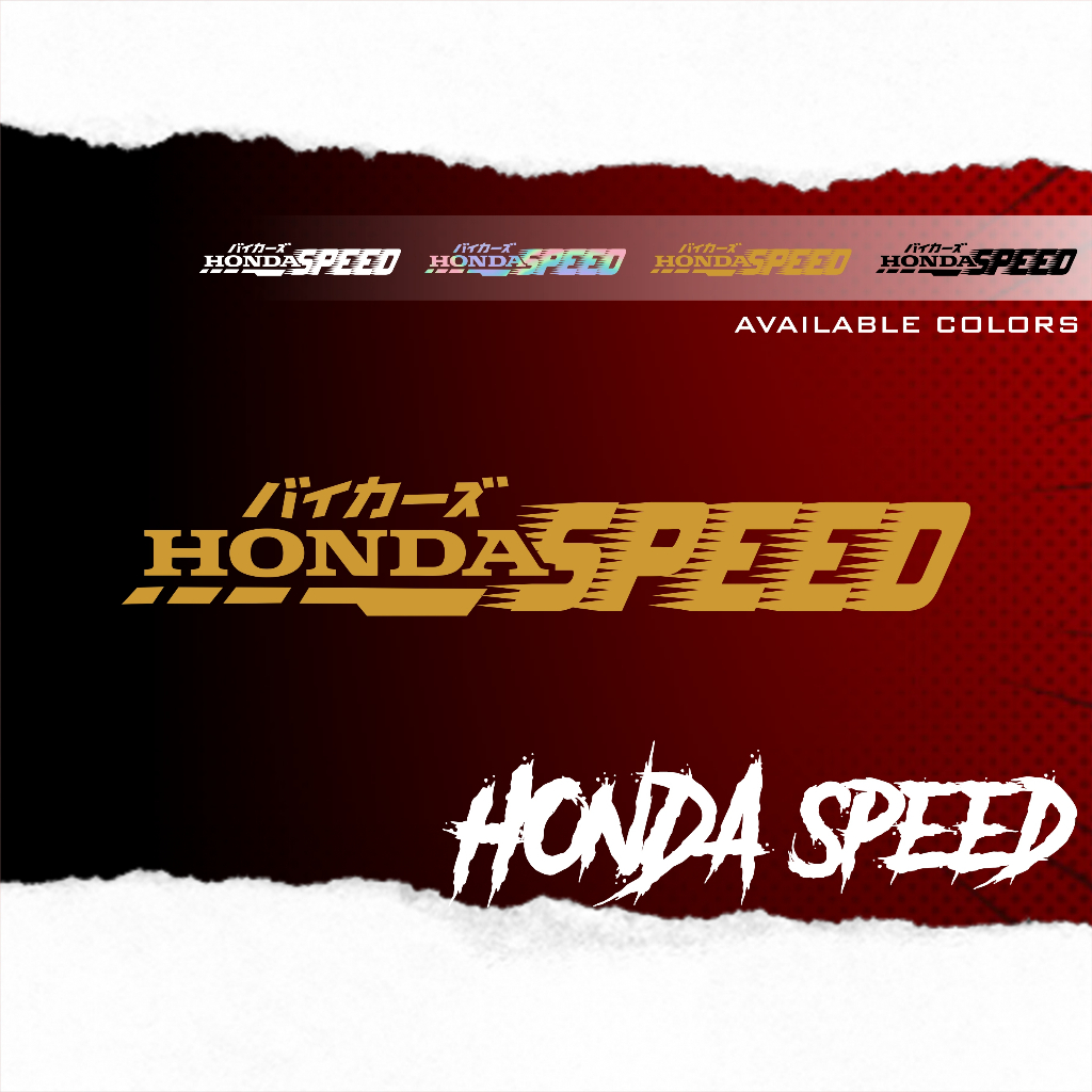 HONDA SPEED decal cutout sticker for car/motorcycle and helmet | Shopee ...