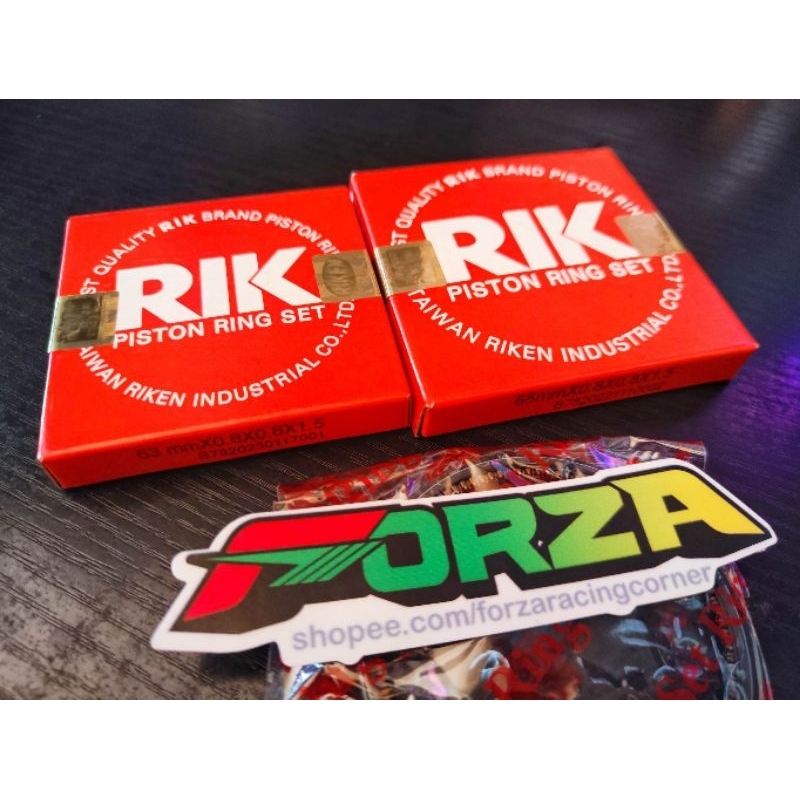 63 65 RIK RIKEN PISTON RING 63MM / 65MM AEROX NMAX SNIPER XRM RAIDER RS ...