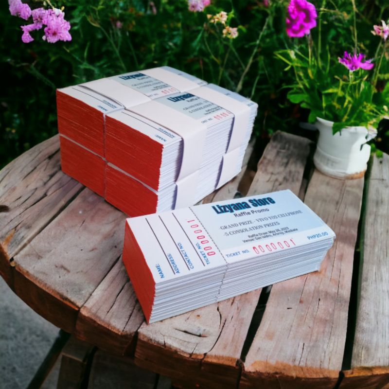 (100PCS PER PAD) Napipilas Raffle Parking Entrance Tickets Stub ...