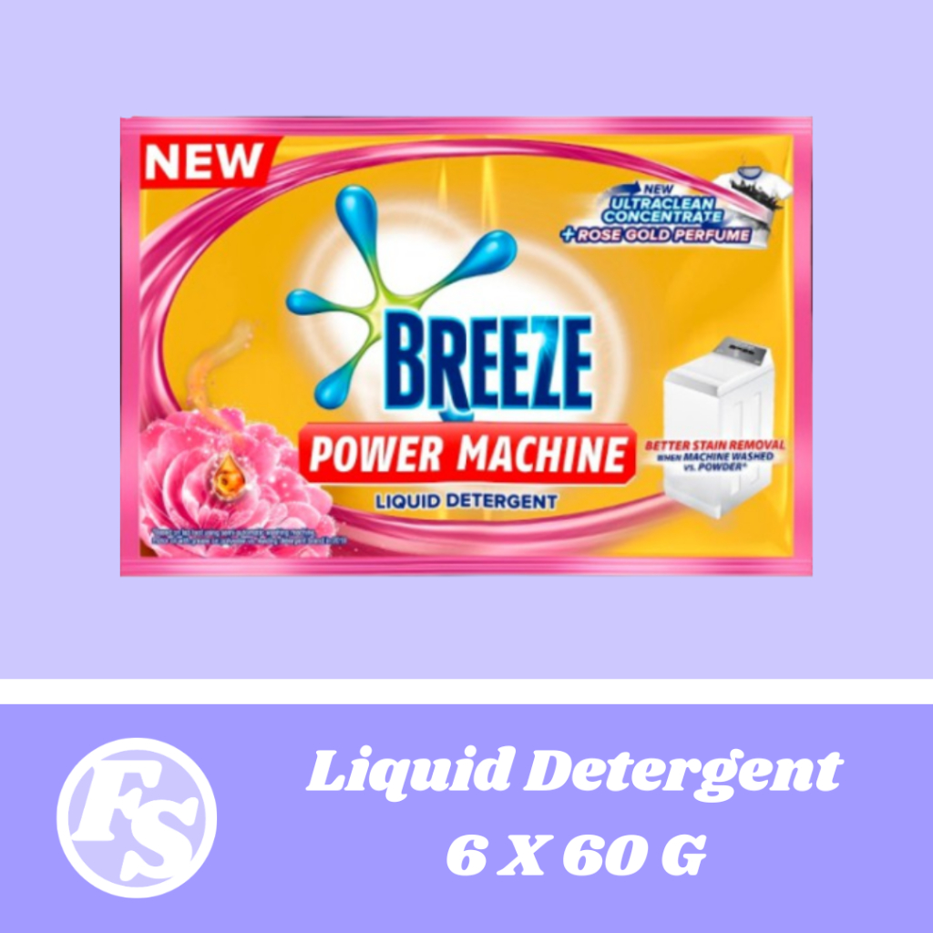 Breeze Power Machine With Rose Gold Perfume Liquid Detergent 60mL (Set ...
