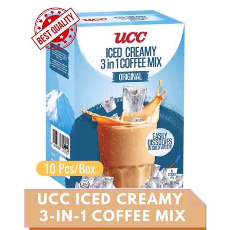 UCC Iced Creamy 3 In 1 Coffee Mix Original/Chocolate Vanilla 250g | Shopee Philippines