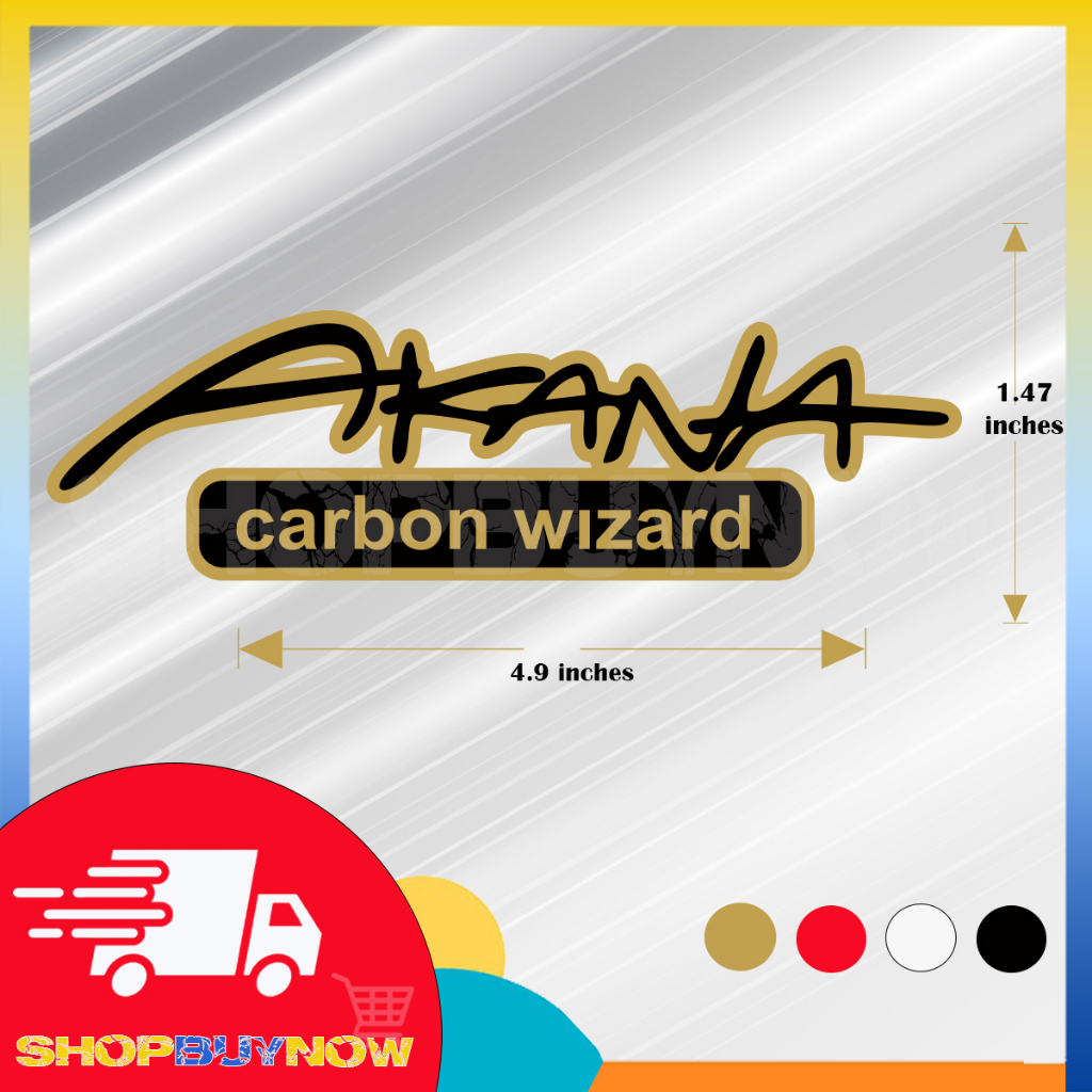 Akana Carbon Wizard Decal Stickers | Shopee Philippines