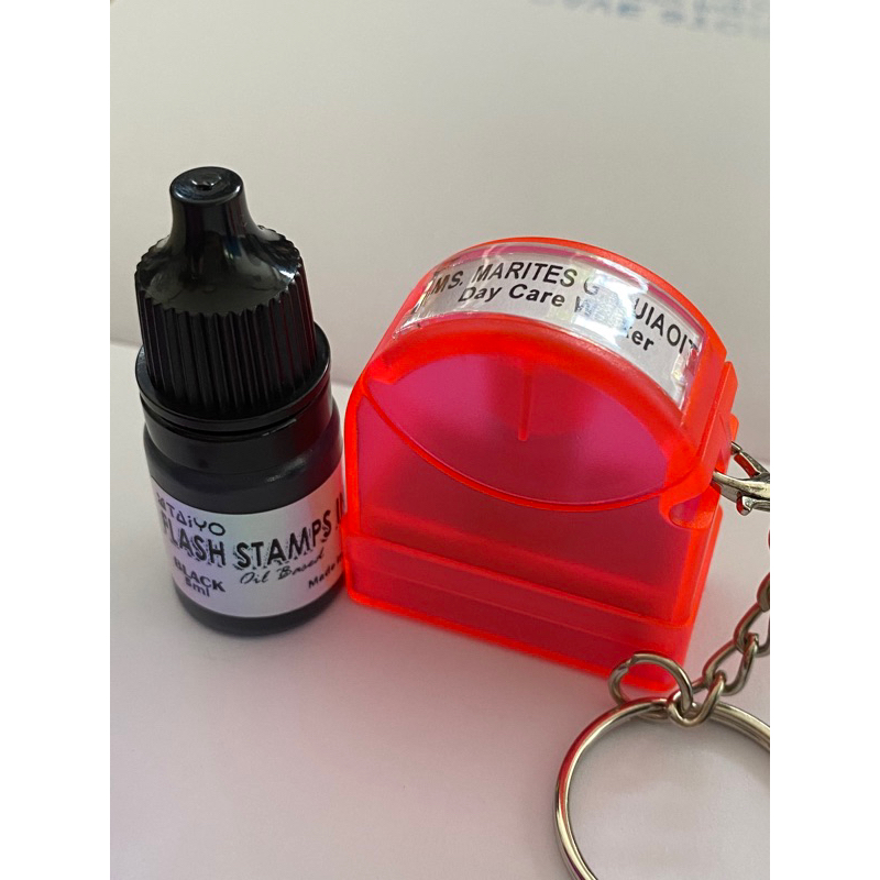 W/ INK DIGI STAMP 10x28MM Personalized SELF INKING FREE INK FREE INK ...