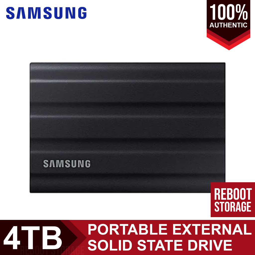 Samsung 4TB External Solid State Drive T7 Shield Portable SSD USB 3.2 ...