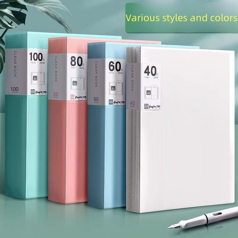 Clear Book Folder File Organizer Clear Folder Presentation Book 30/60 ...